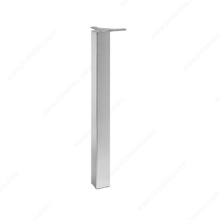 Adjustable square table leg, Ø 80 mm (3 5/32 in), 705 mm (27 3/4 in ...