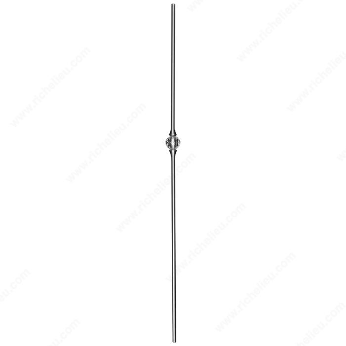 Round solid stainless steel baluster - 1 ball insert – Distribution 2020